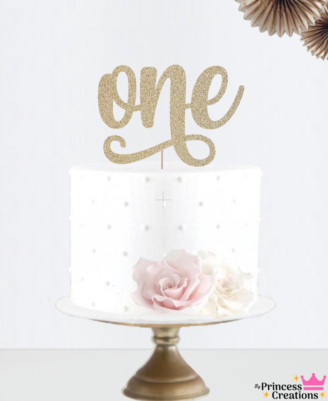 Glitter One Cake Topper Number Cake Topper Party Decor - Etsy