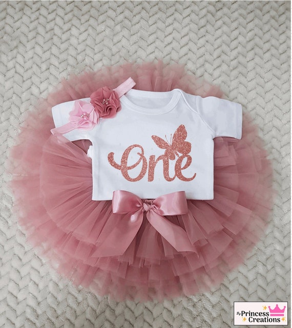 Butterfly First Birthday Tutu Set With SWAROVSKI Crystalsone | Etsy