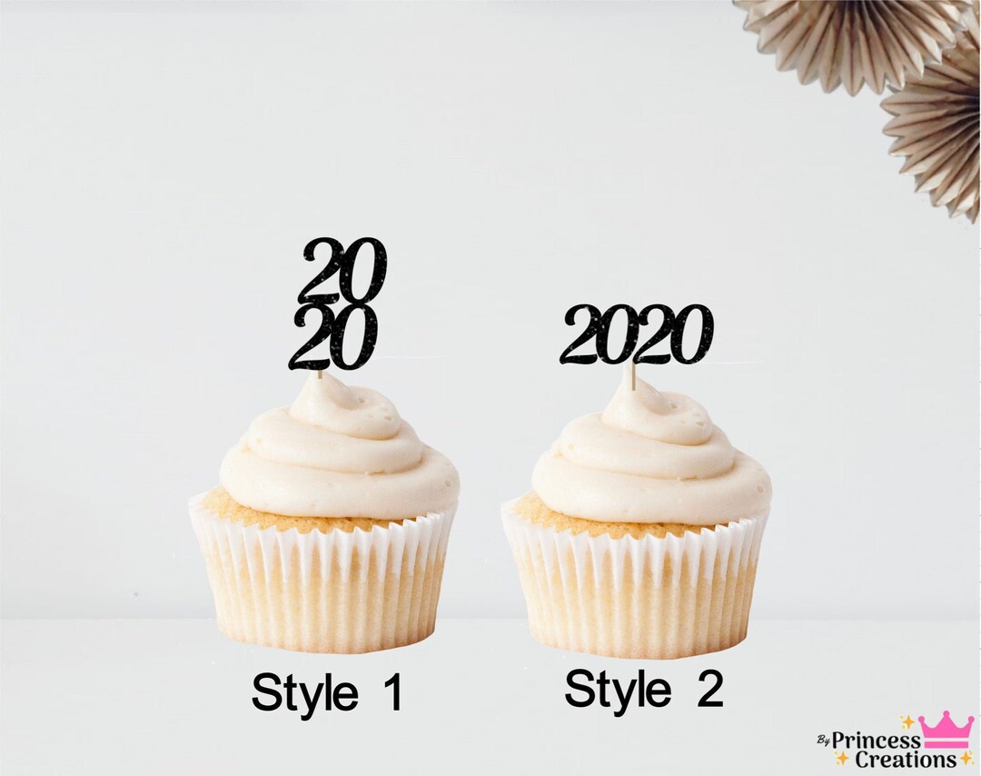 2020 Cupcake Toppers set of 6 2020 Graduation Graduation Party Decor ...