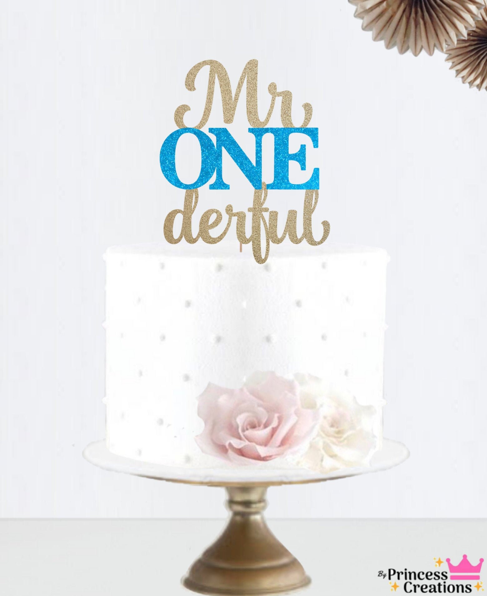 Glitter Mr ONE Derful Cake Topper • Number Cake Topper •first Birthday ...
