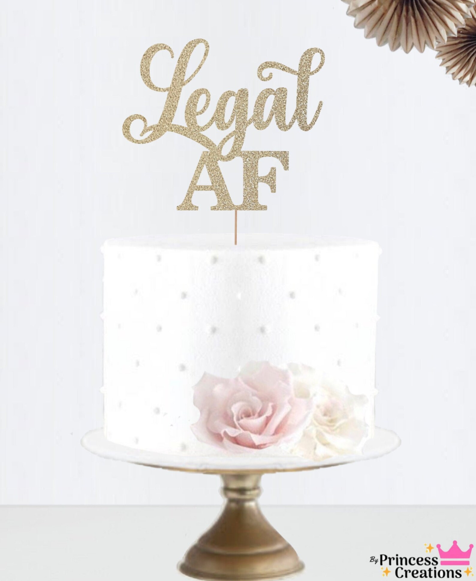 Legal AF Birthday Cake Topper • Birthday Party Decorations • Finally ...