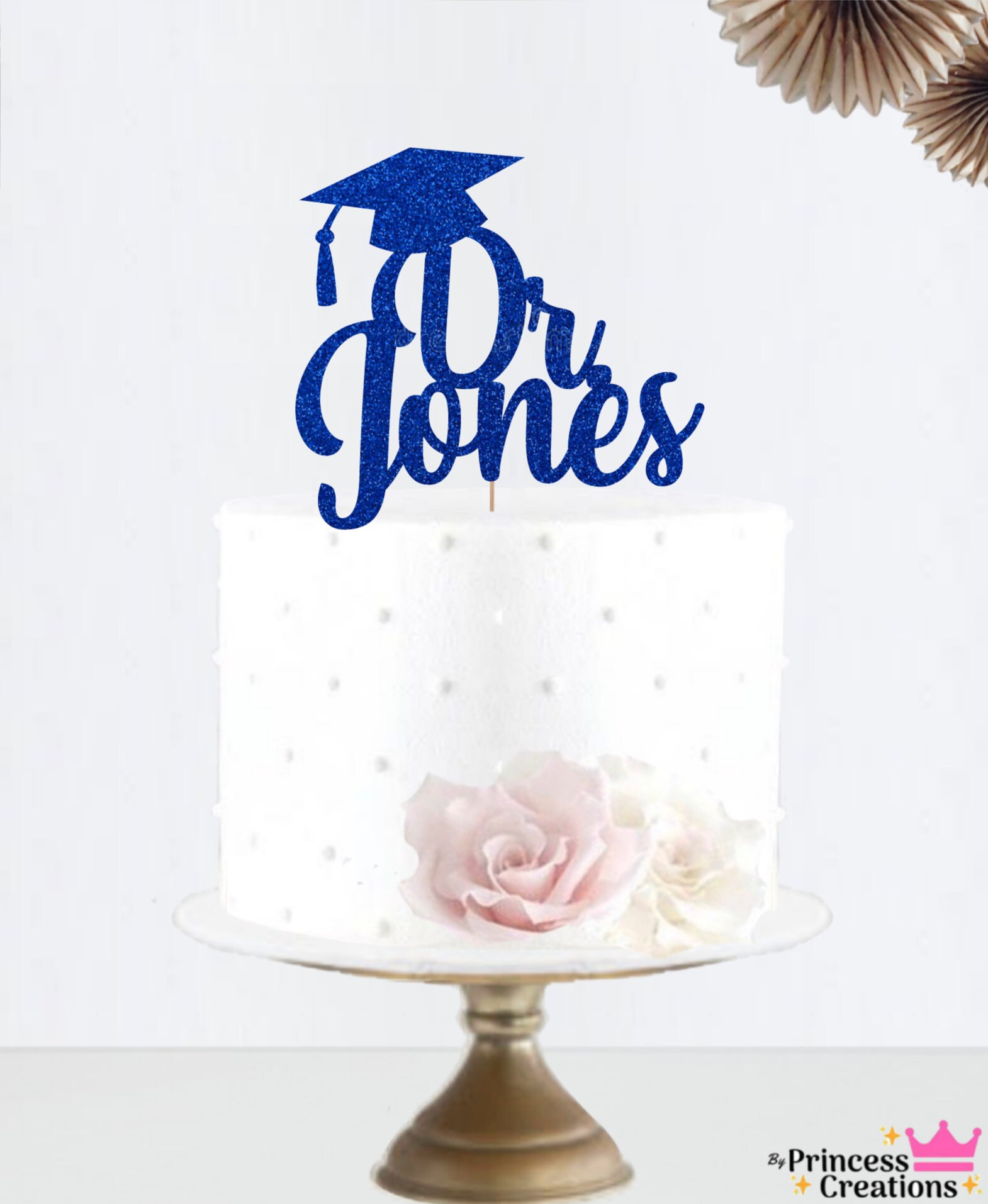Glitter Dr Personalized Name Graduation Cake Topper - Etsy
