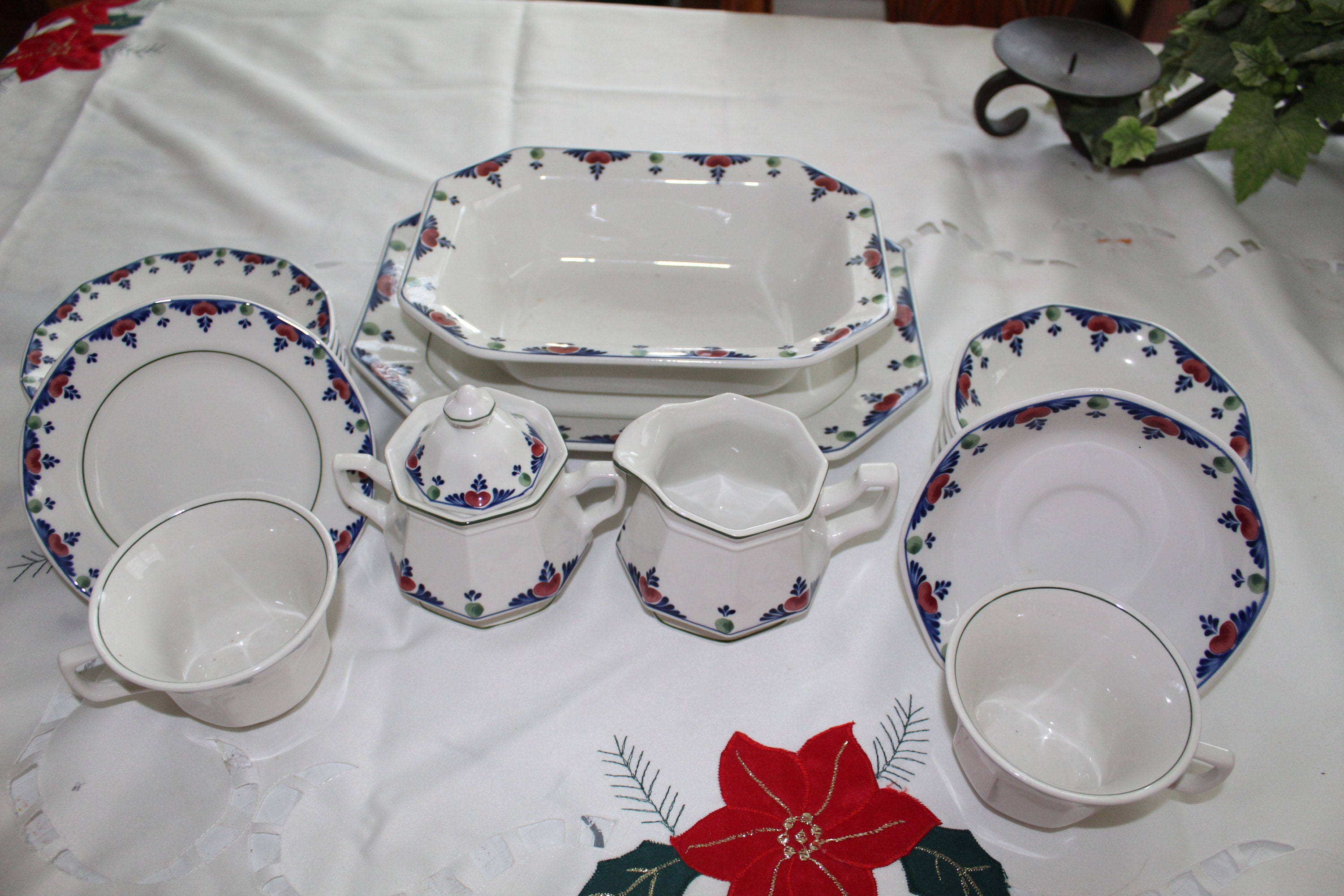 28 Piece Real Adams English Ironstone Veruschka Pattern - Etsy