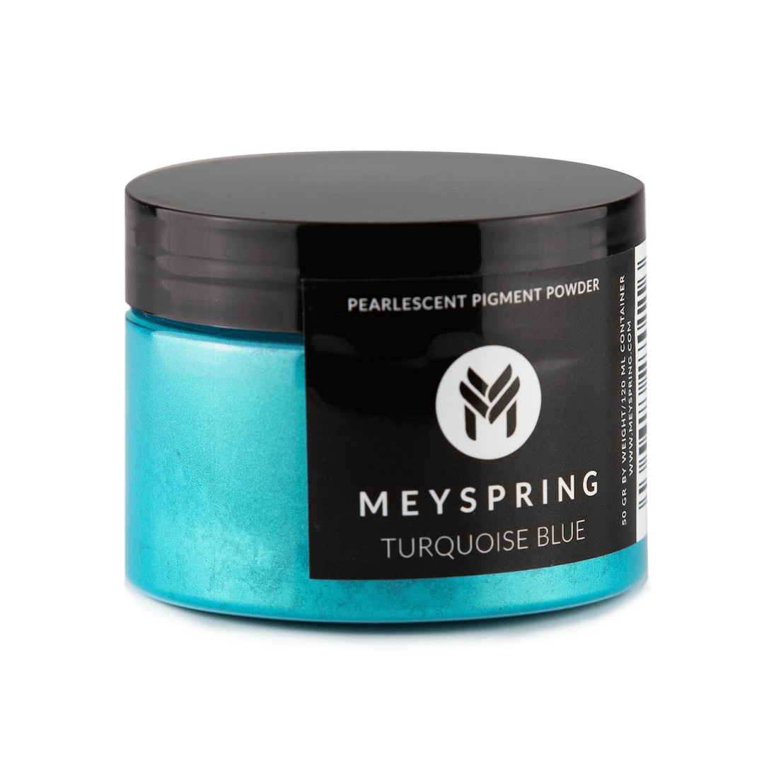 MEYSPRING Turquoise Blue Epoxy Resin Color Pigment - 50g - Mica Powder ...