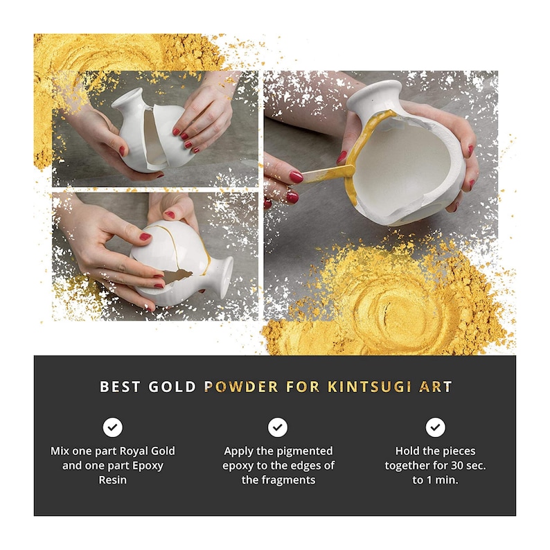 MEYSPRING Royal Gold Epoxy Resin Color Pigment 50 Grams - Etsy