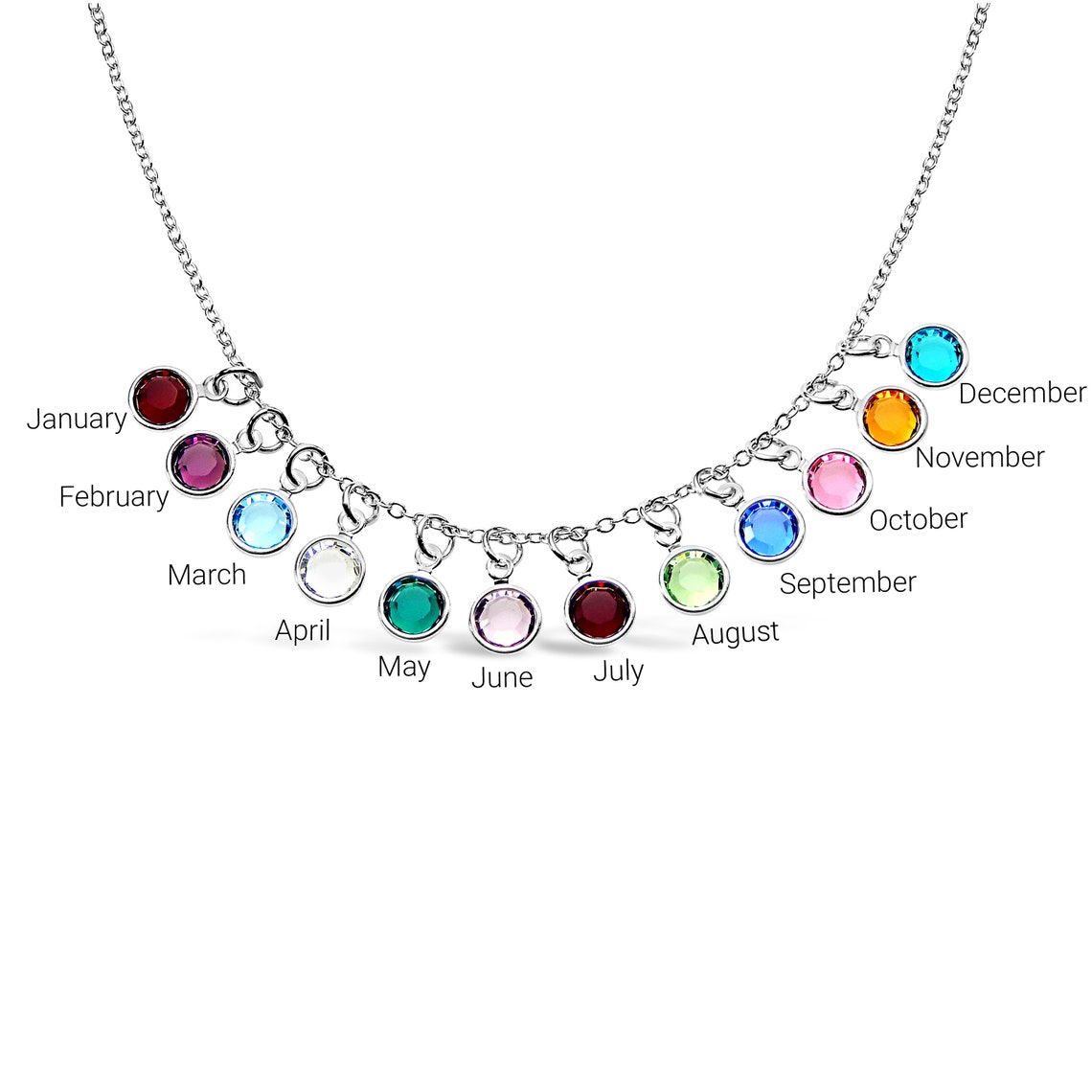 Silver Birthstone Add on only Available for Purchase as an - Etsy