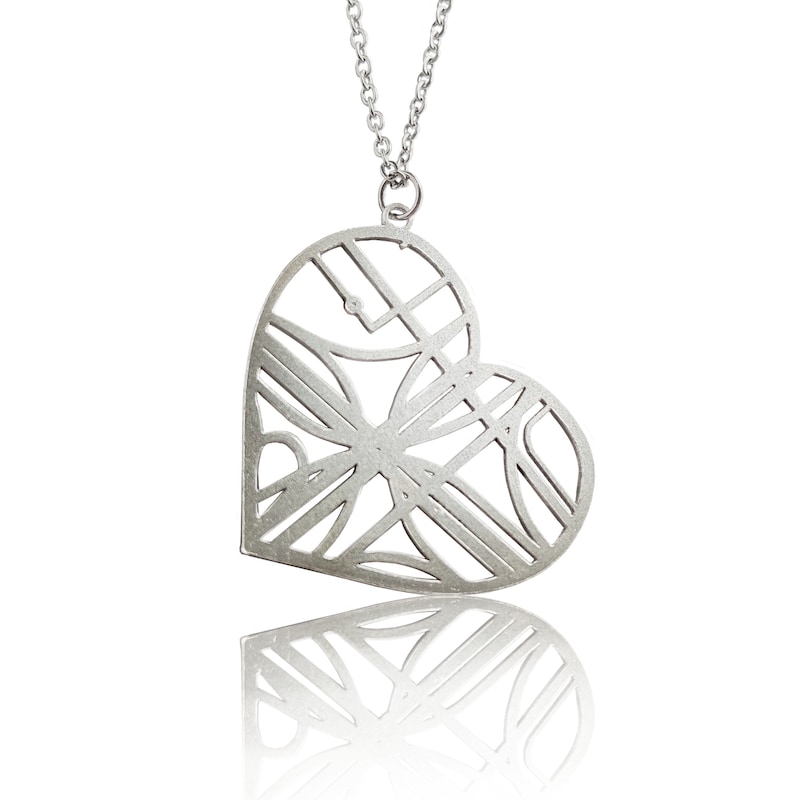 First Kiss Map Necklace - Etsy