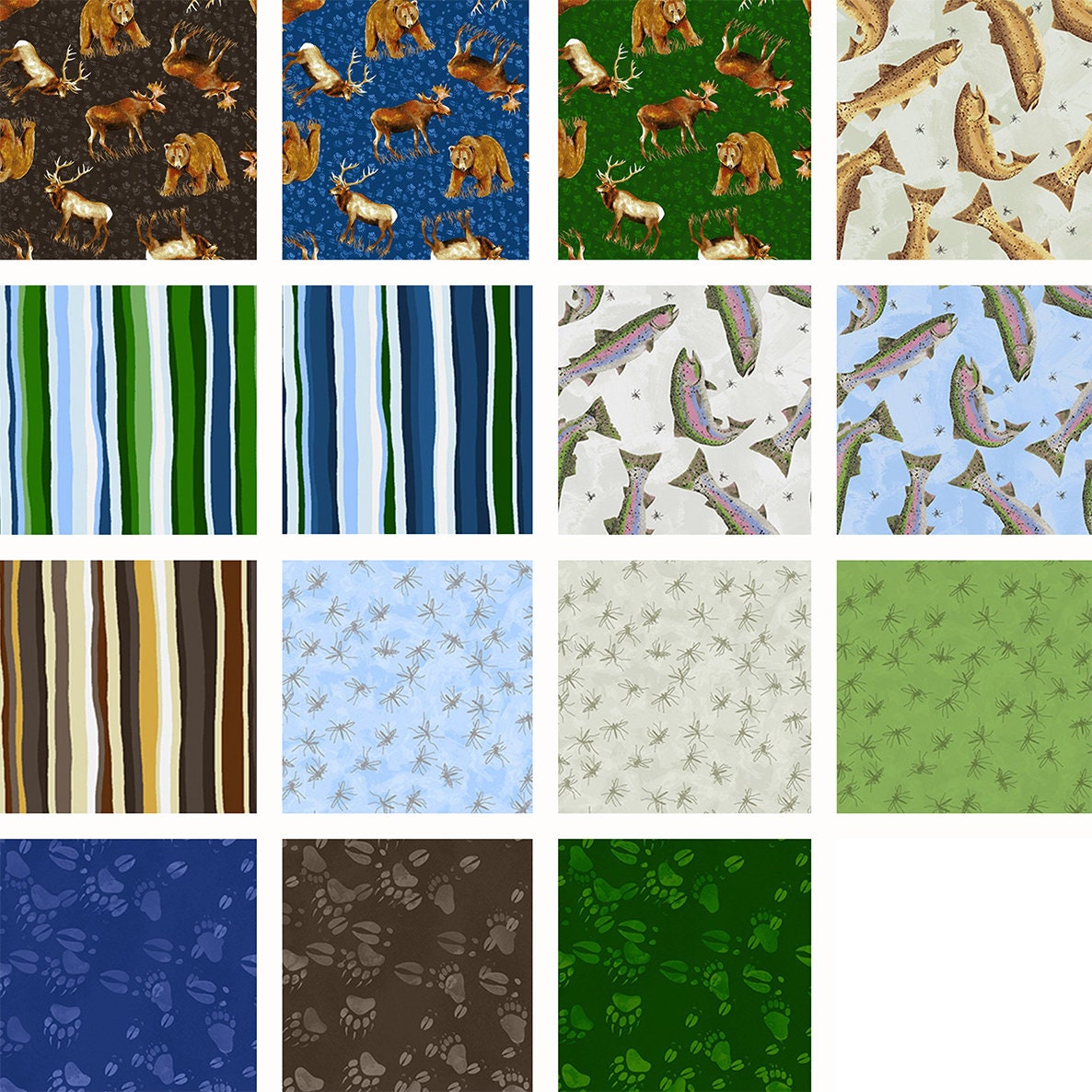 Open Sky premium cotton fabric collection Barb Tourtillotte | Etsy