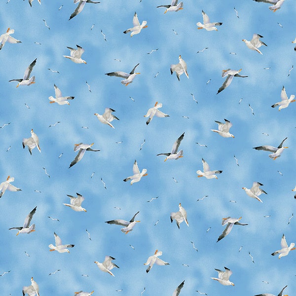Seagull Fabric - Etsy
