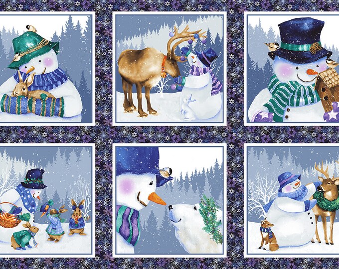 Flurry Friends Block Panel by Barb Tourtillotte for Henry Glass Fabrics ...