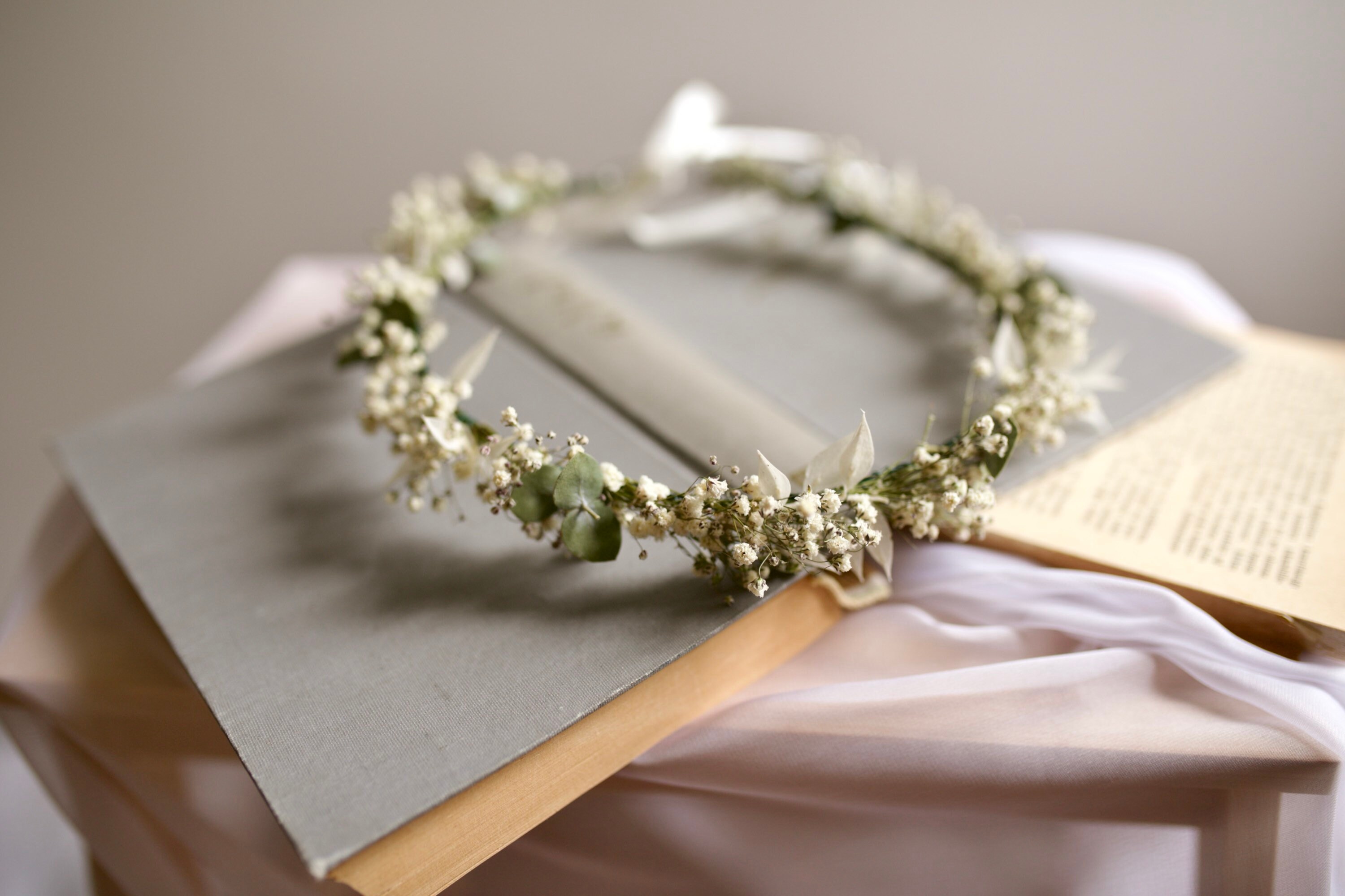 Dried Eucalyptus Wreath for Bride / Bleach Ruscus / Toddler | Etsy