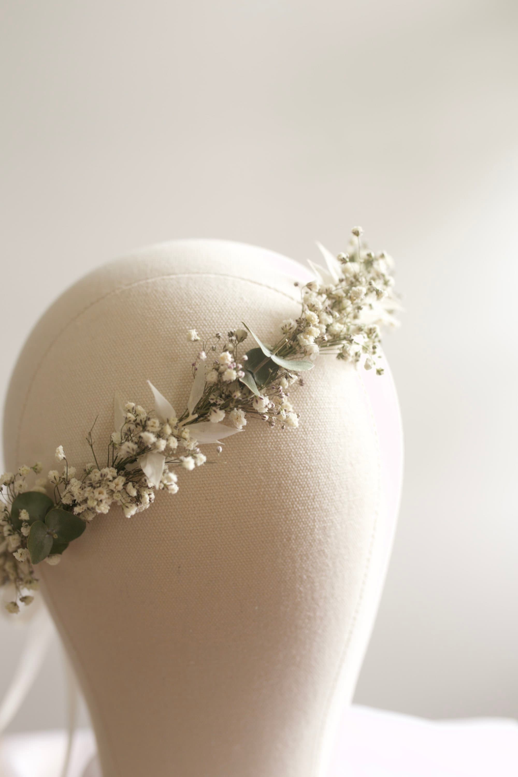 Dried Eucalyptus Wreath for Bride / Bleach Ruscus / Toddler | Etsy