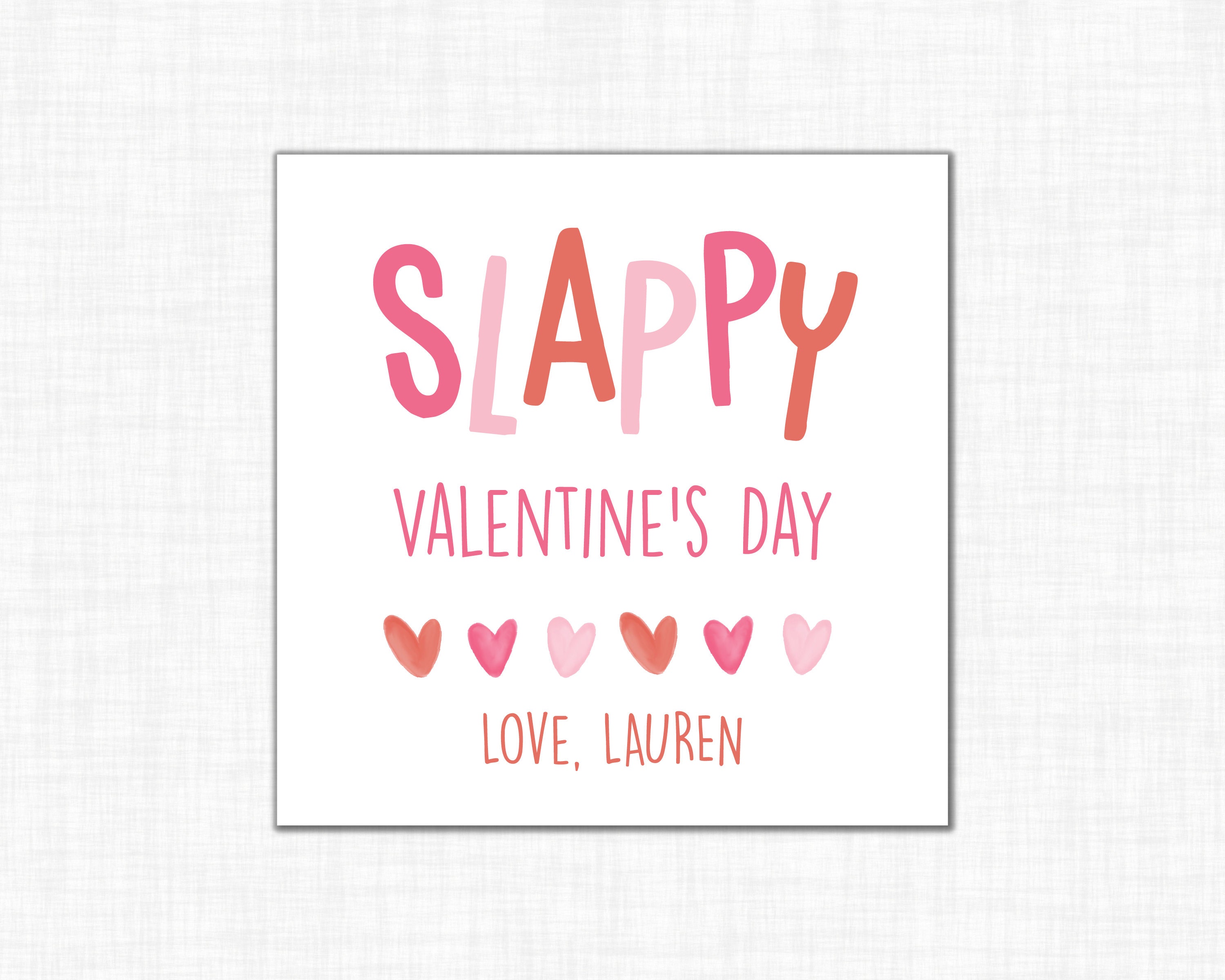 Slappy Valentine's Day Gift Tags Personalized Stickers for Kids Class ...