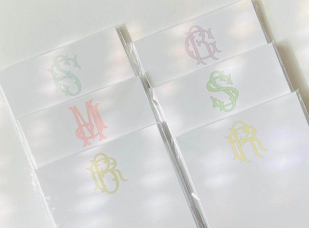 Personalized Monogrammed Notepads | Custom Stationery | Mother's Day ...