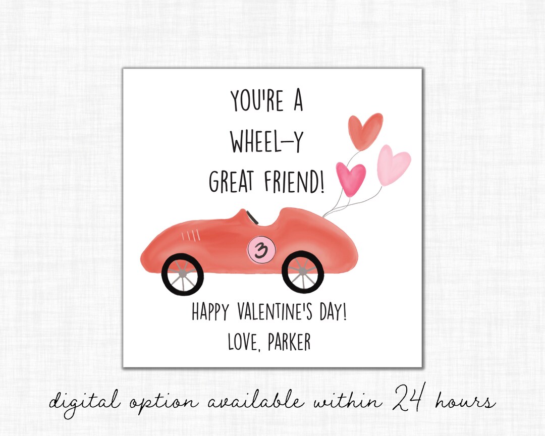 Valentine's Day Gift Tags Personalized Stickers for Kids Class Favor ...