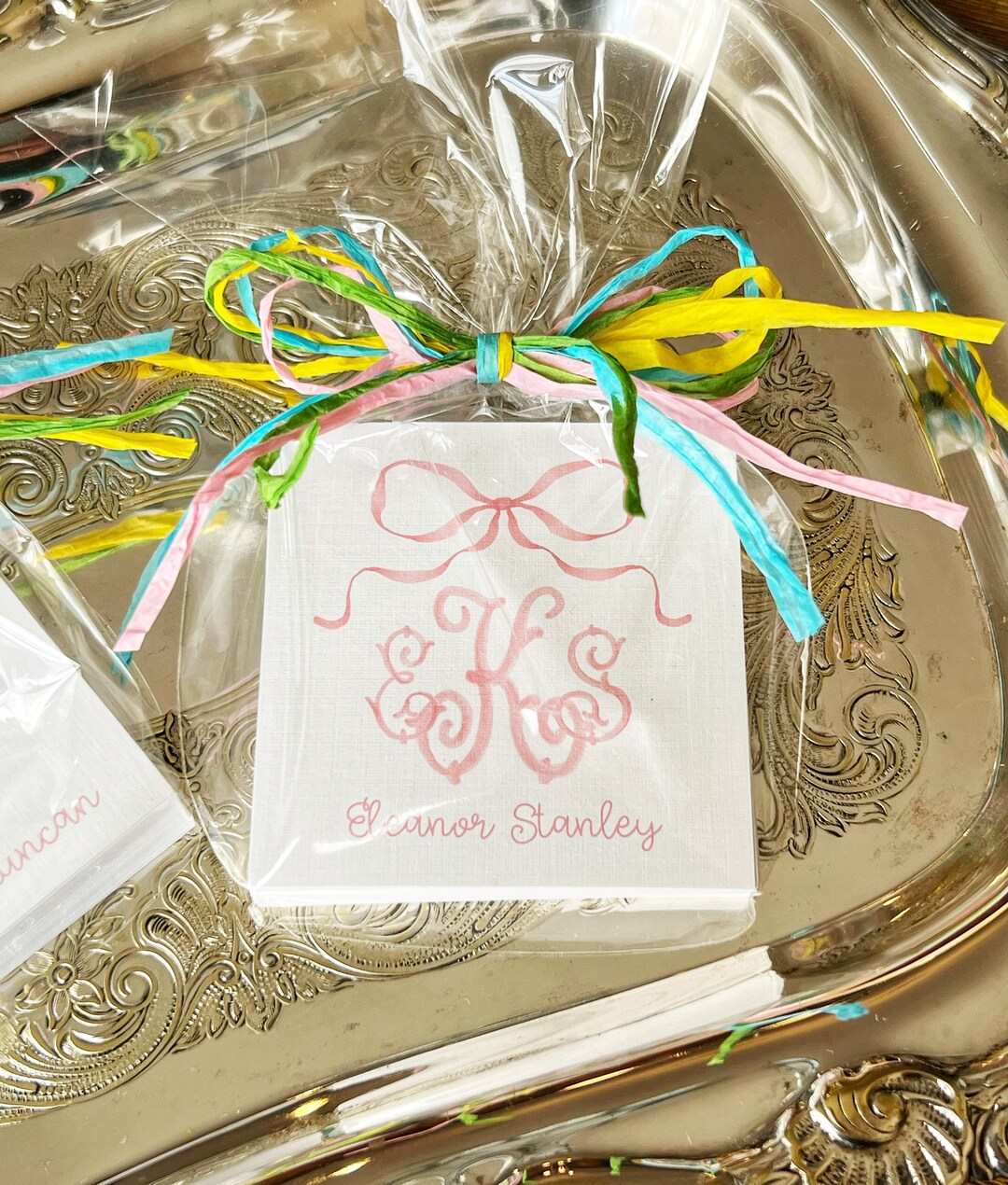 Monogrammed Tag | Gift Tags | Stickers | Enclosure Card, Baby ...