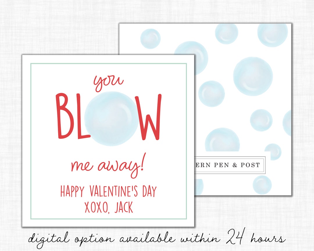 Valentine's Day Gift Tags Personalized Stickers for Kids Class Favor ...