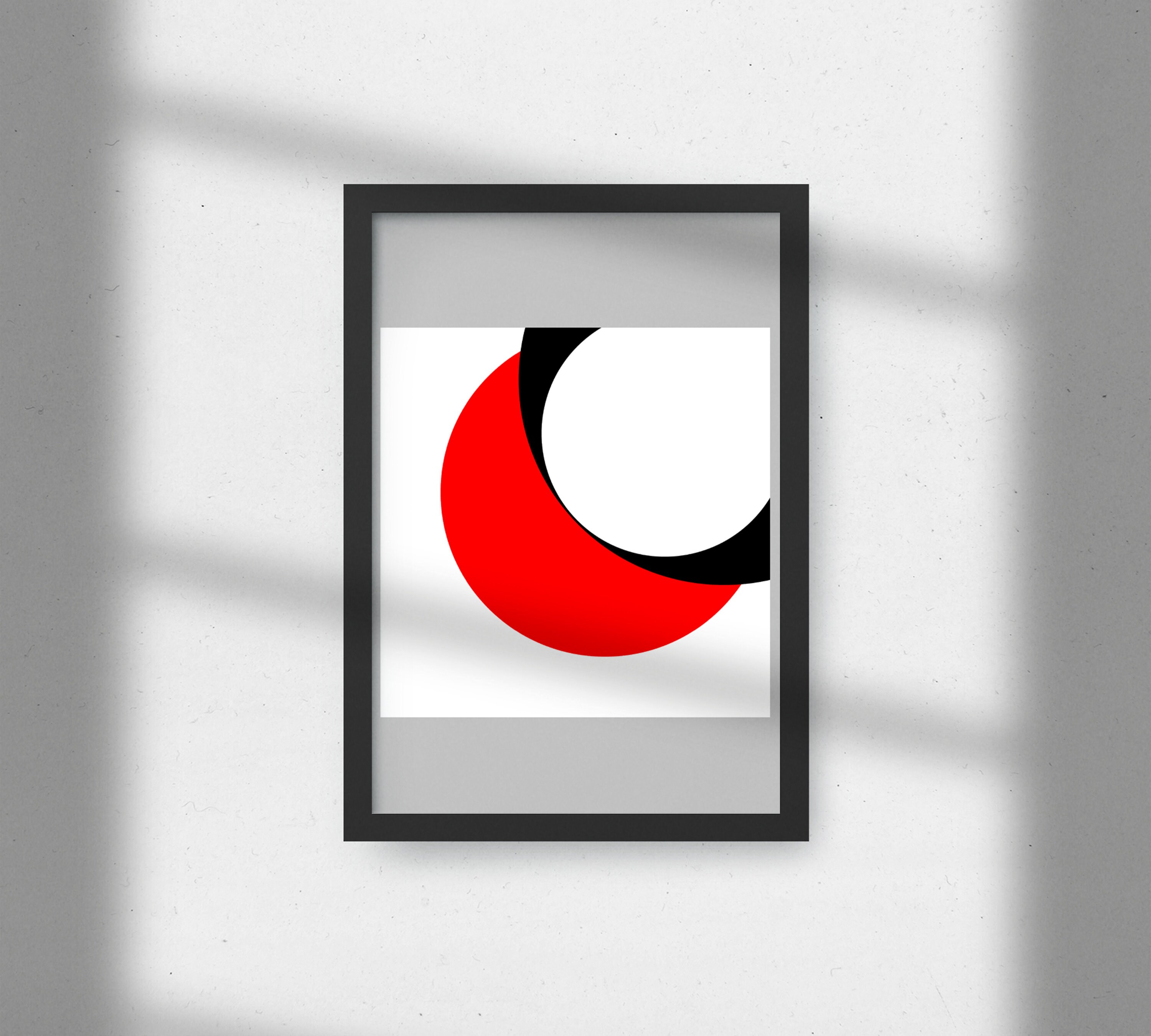 Eclipse - Poster Plakat Sztuka Nowoczesna Abstract Geometric Art Print ...