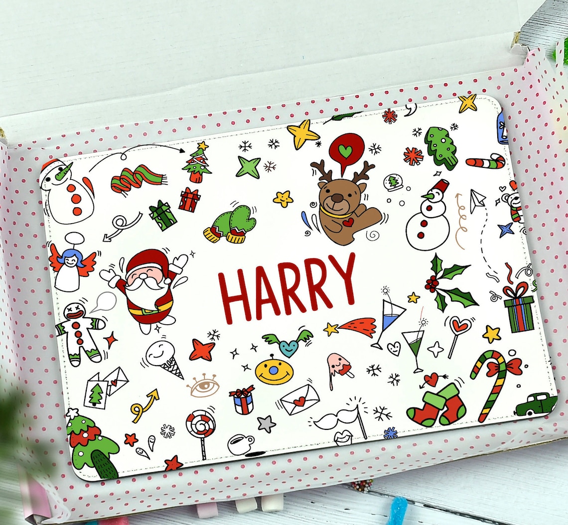 Christmas Placemat Personalised for Kids Cute Xmas Custom - Etsy