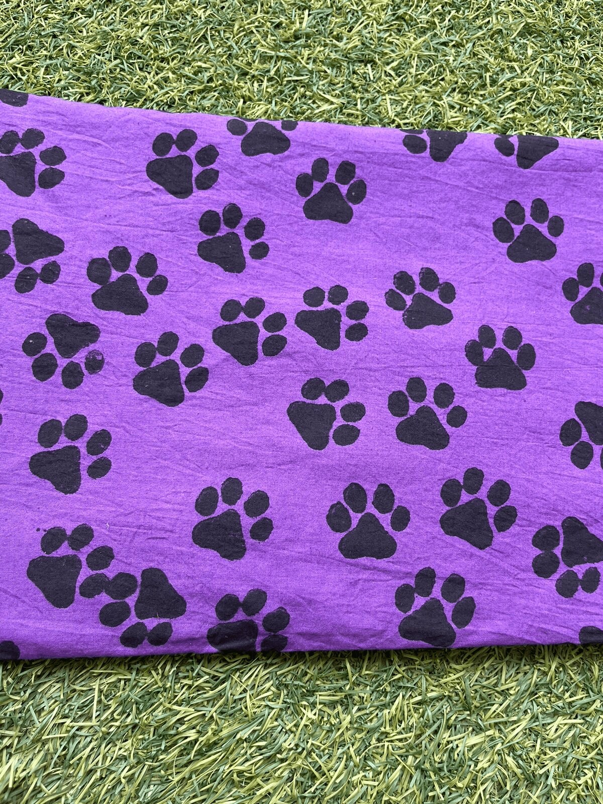 Paw Print Fabric, Dog Fabric, Paws and Bones Fabric, Paw by the Yard ...