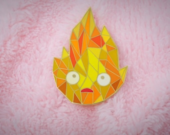 Calcifer Enamel Pin - Etsy