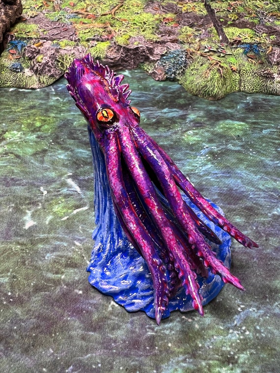 Custom Painted Juvenile Kraken Miniature for Tabletop | Etsy