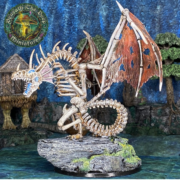 Painted Blue Dragon Mini - Etsy