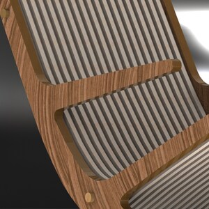 Furniture Vector File for Modern Rocking Chair, Wooden Rocking Chair ...