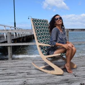 Furniture Vector File for Modern Rocking Chair, Wooden Rocking Chair ...