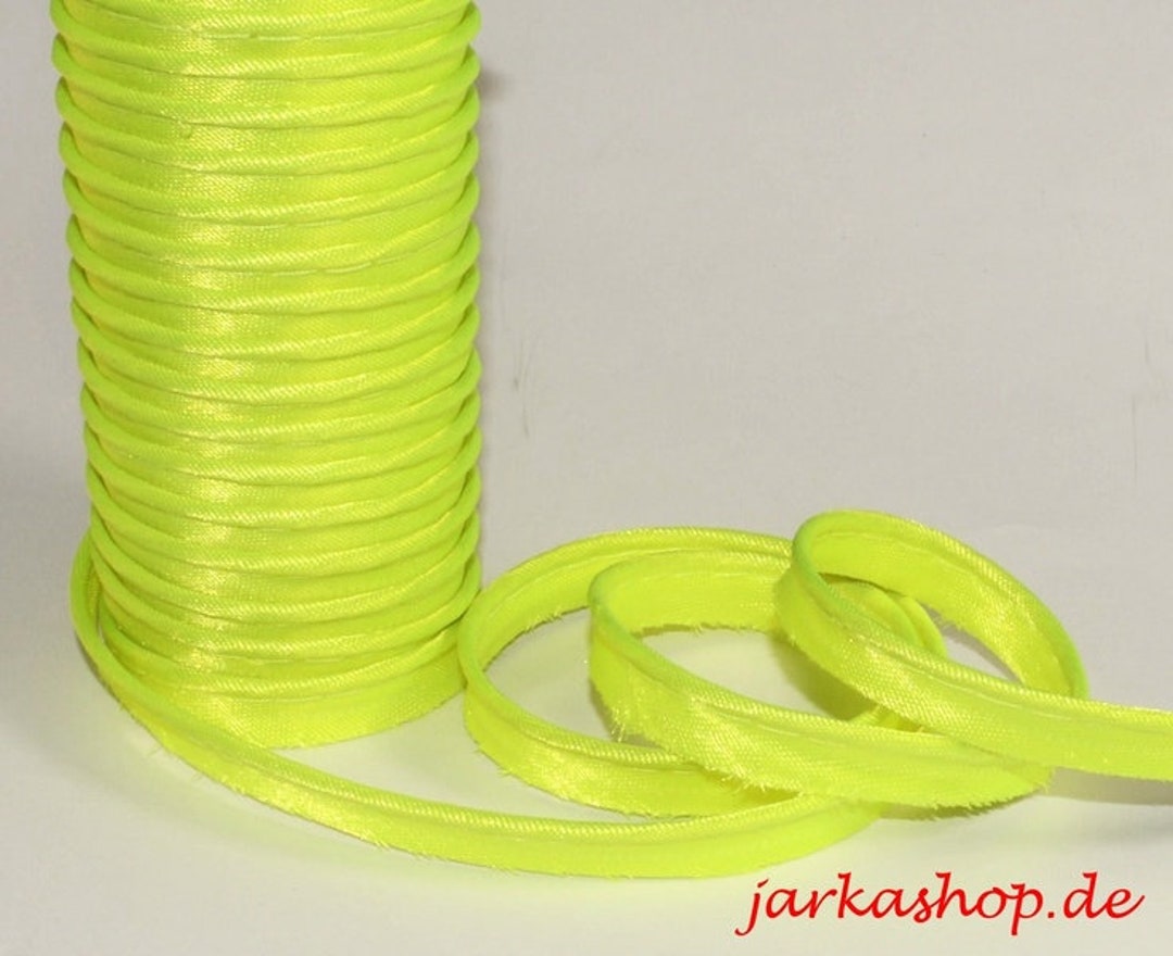 2 M Piping Ribbon in Satin11mm Neon Green - Etsy