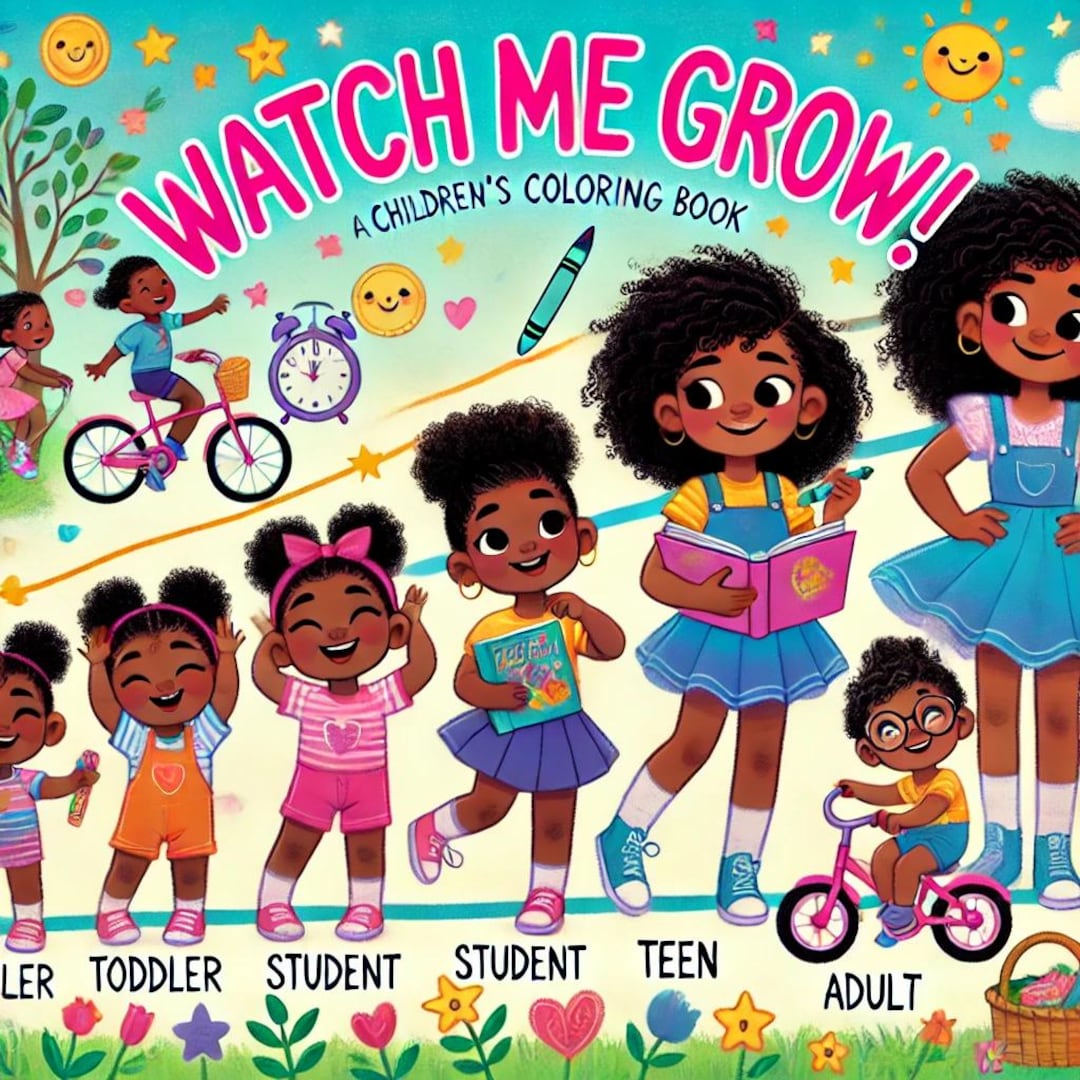 Watch Me Grow Coloring Pages - Etsy