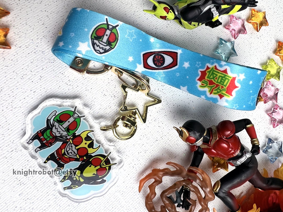 Kamen Rider Chibi Acrylic Keychain Lanyard 13.2x2cm - Etsy