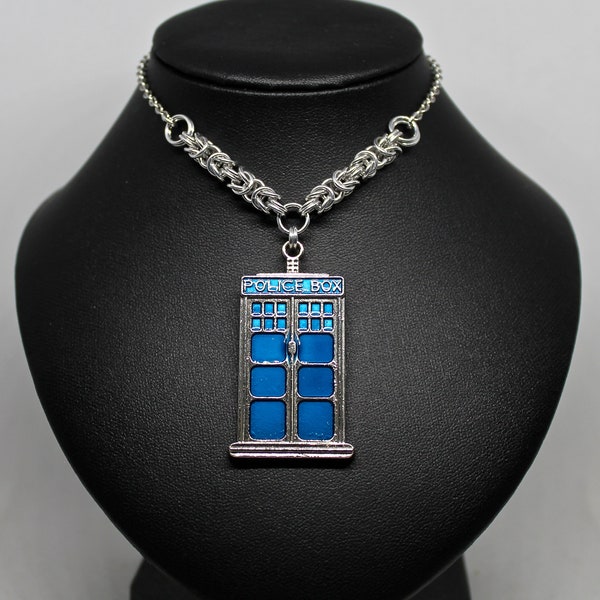 Tardis Necklace - Etsy