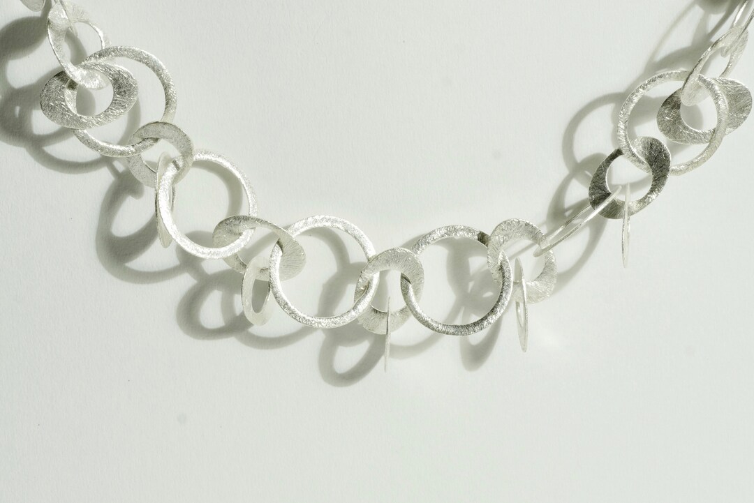 Silver Chain, Eyelet Chain, Adjustable Length - Etsy