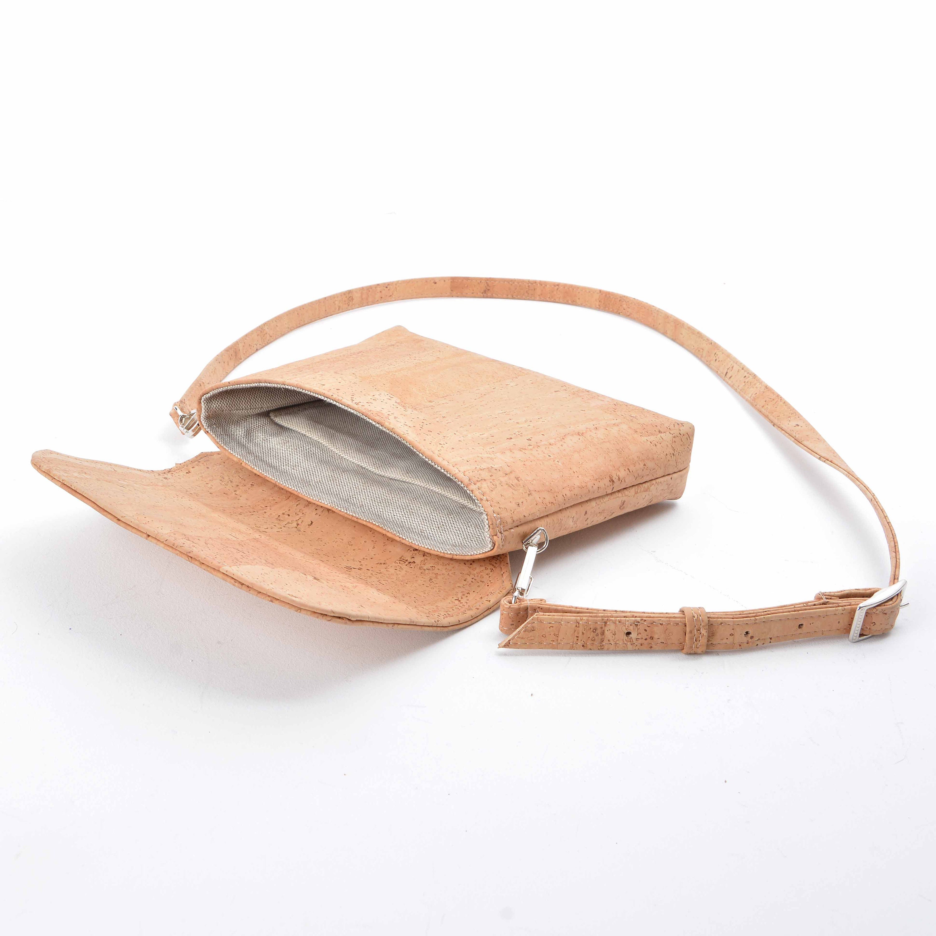Vegan Cork Crossbody Bag, Sustainable Flap Bag - Etsy