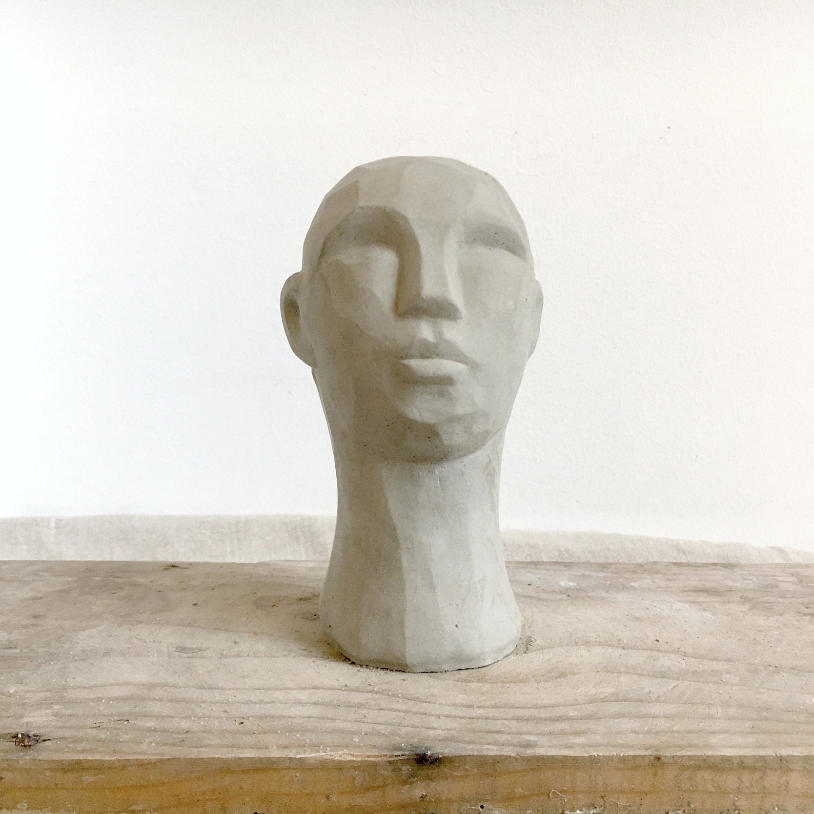 3D Latex Mold for Concrete Plaster Resin and More Modern Human Head ...