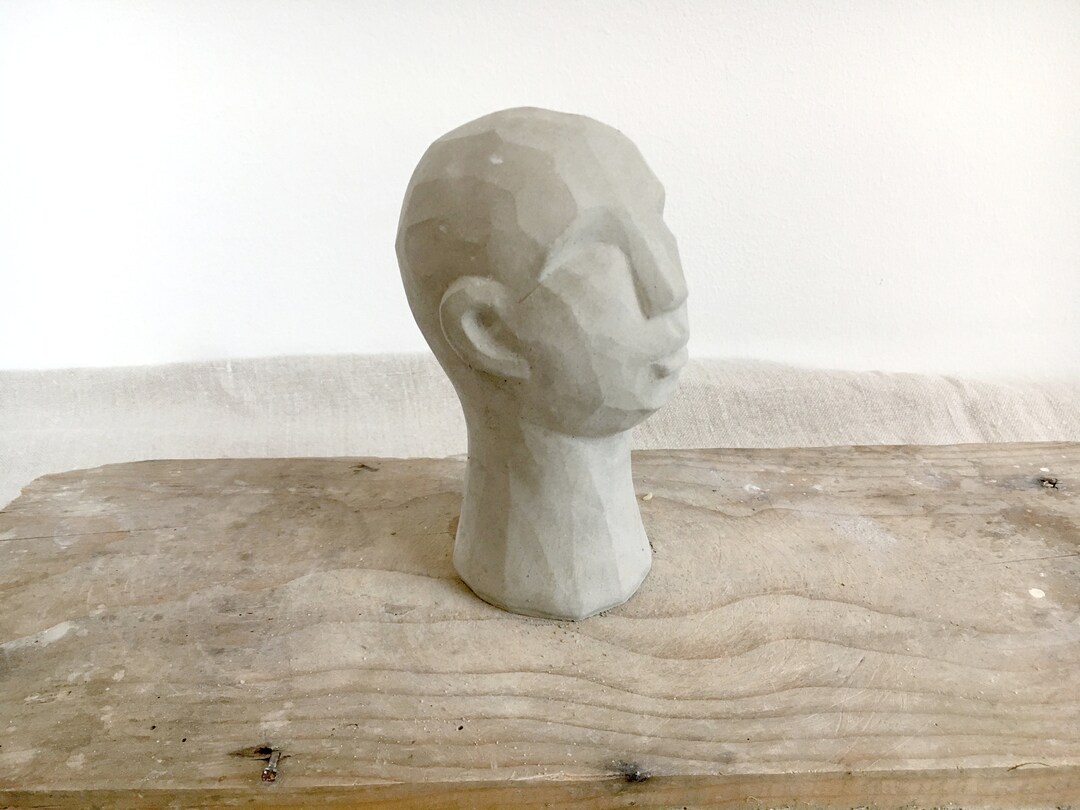 3D Latex Mold for Concrete Plaster Resin and More Modern Human Head ...