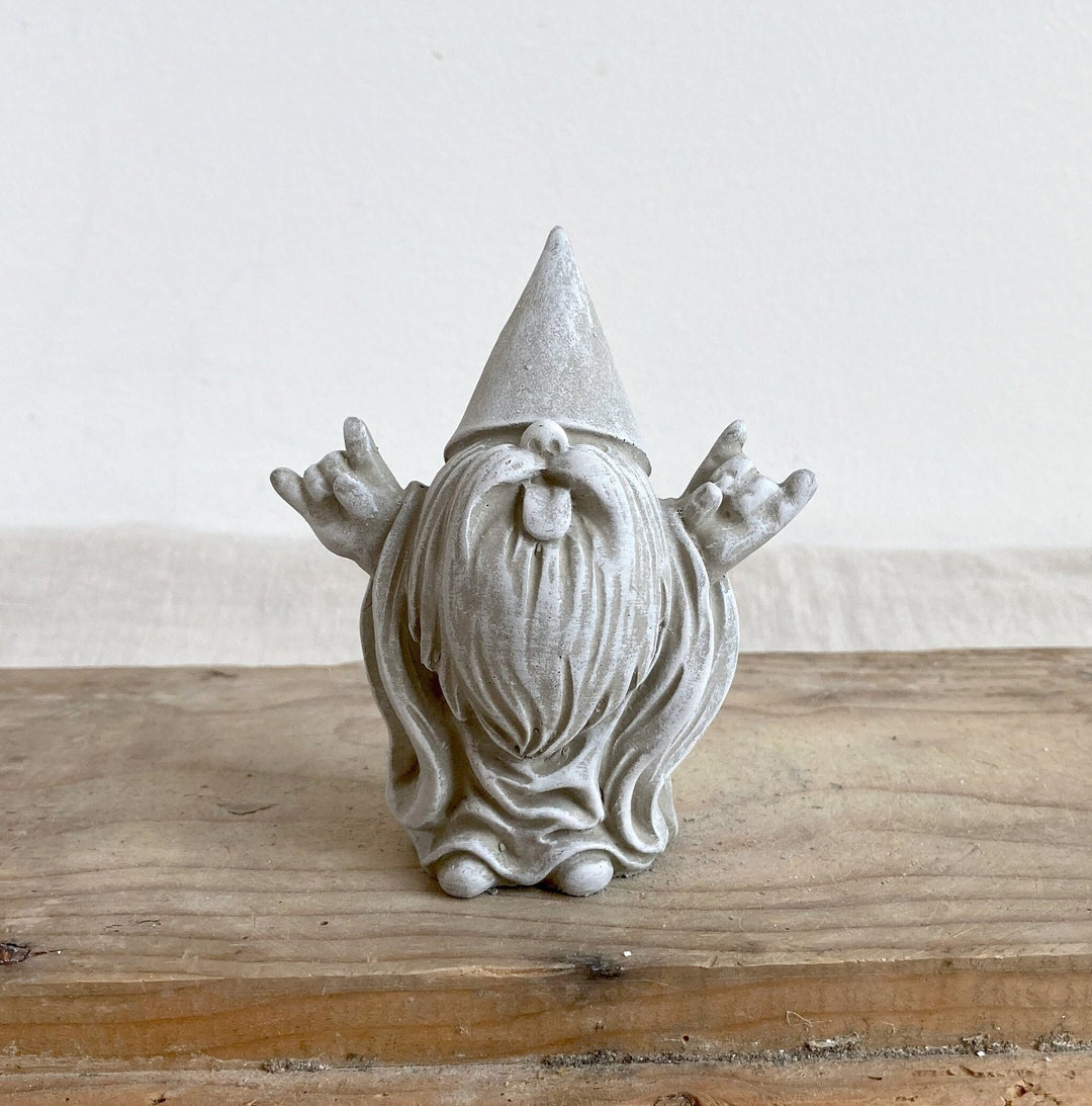 Latex Rubber 3D Mold for Concrete Plaster Resin and More Rock on Gnome ...