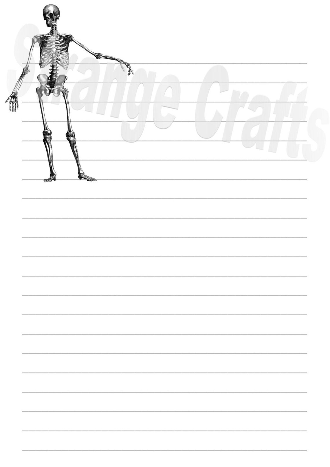 Digital/printable Snailmail Letter Writing Paper - Gothic Vintage ...