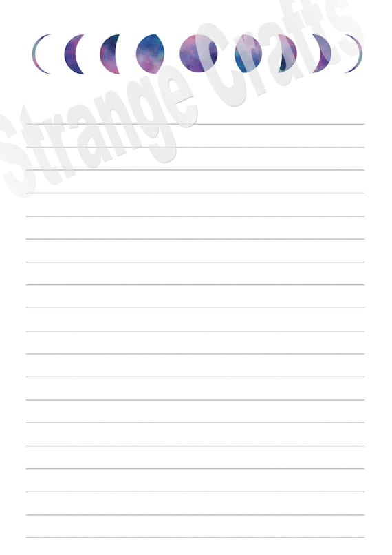 Paper & Party Supplies Paper Moon Letter Page Lunar Writing Paper Junk ...