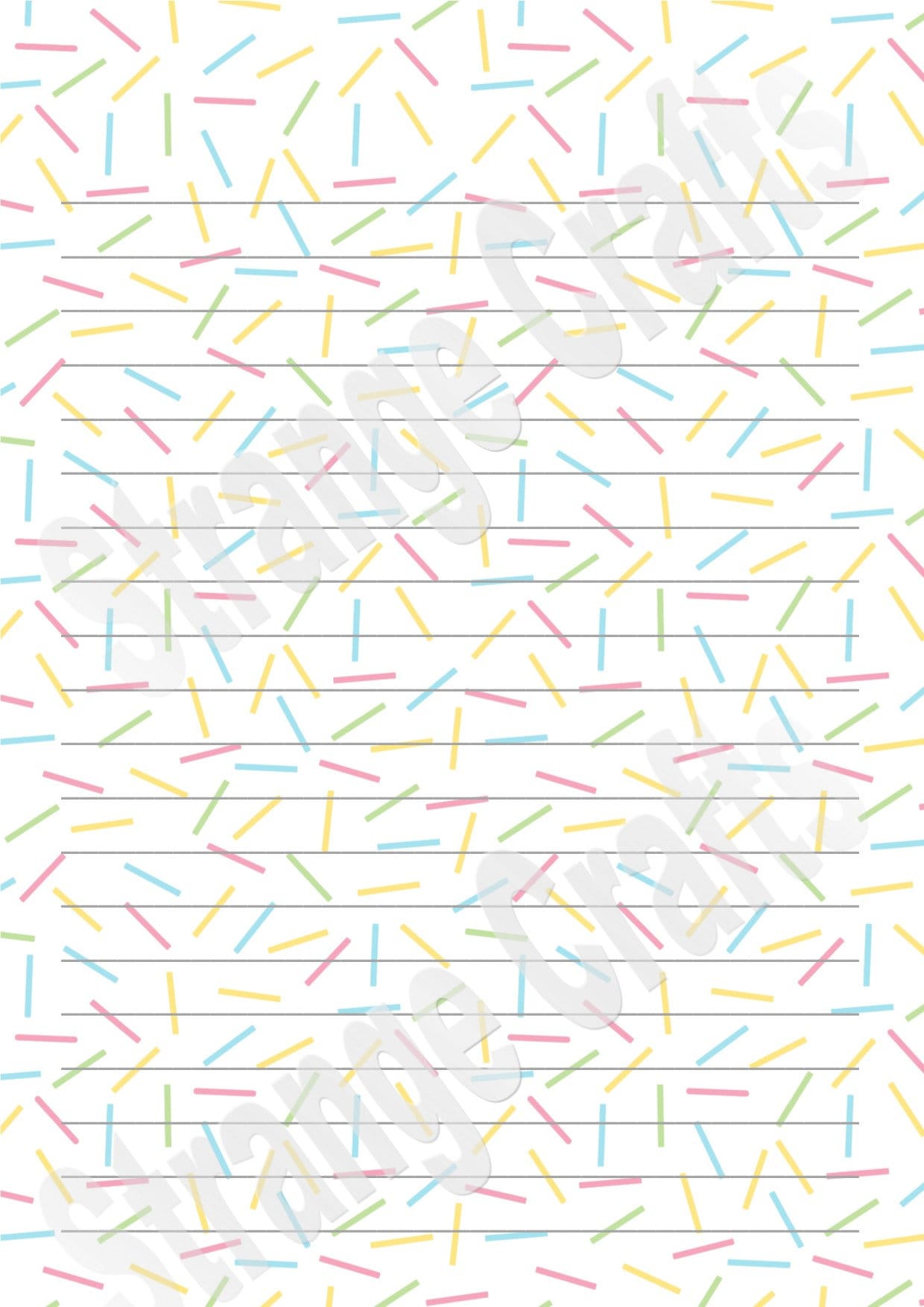 Digital/printable Snailmail Letter Writing Paper Colourful - Etsy