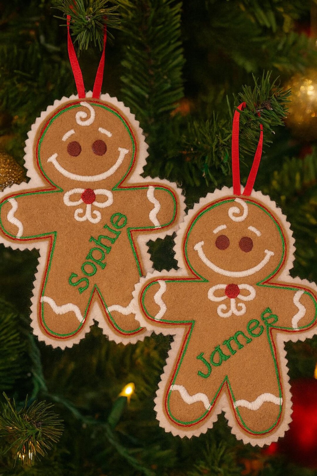 Personalized Gingerbread Cookie Ornament - Etsy