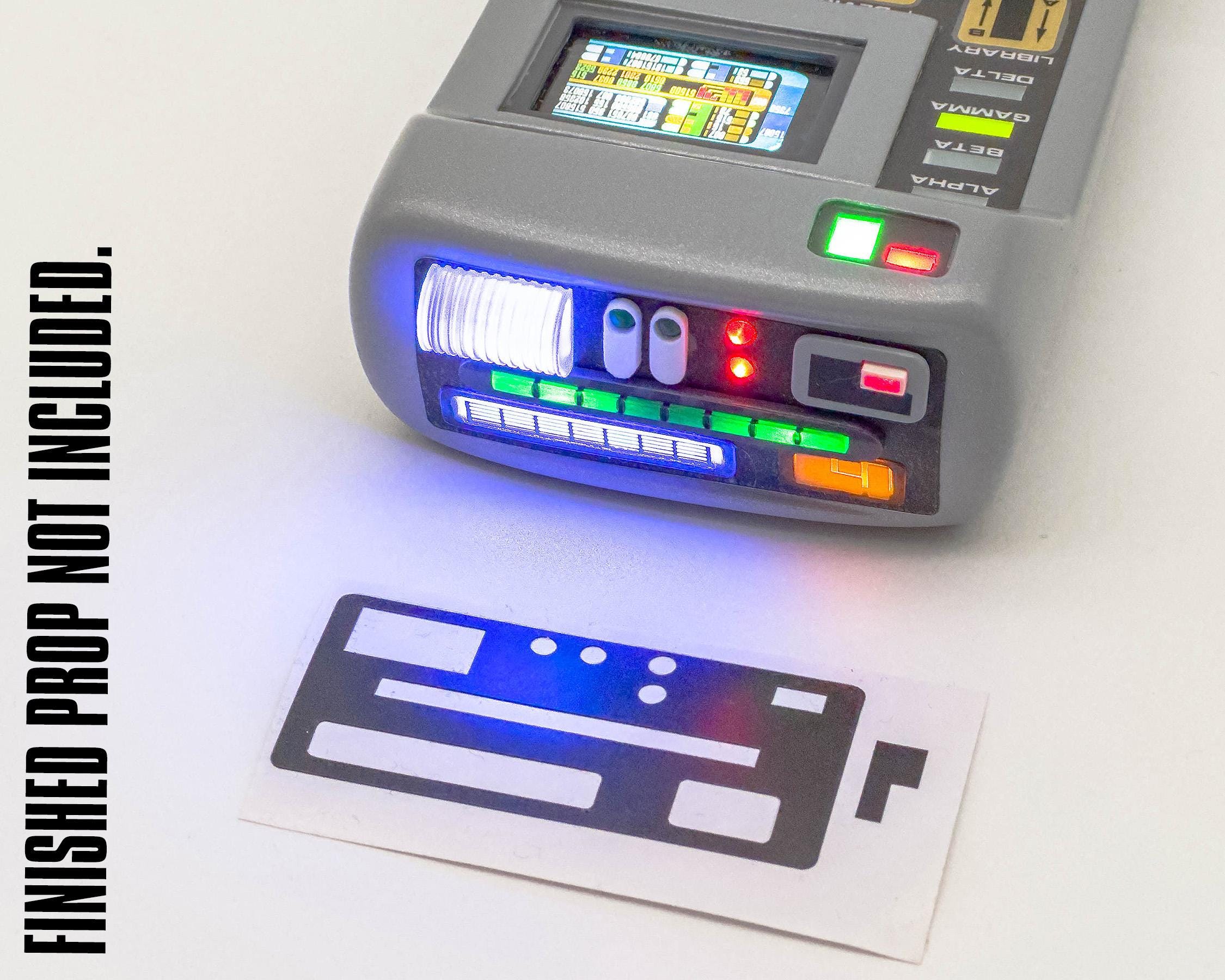 Trek TNG Prop Tricorder Mark VII Labels Grafik Sticker Set Für ...