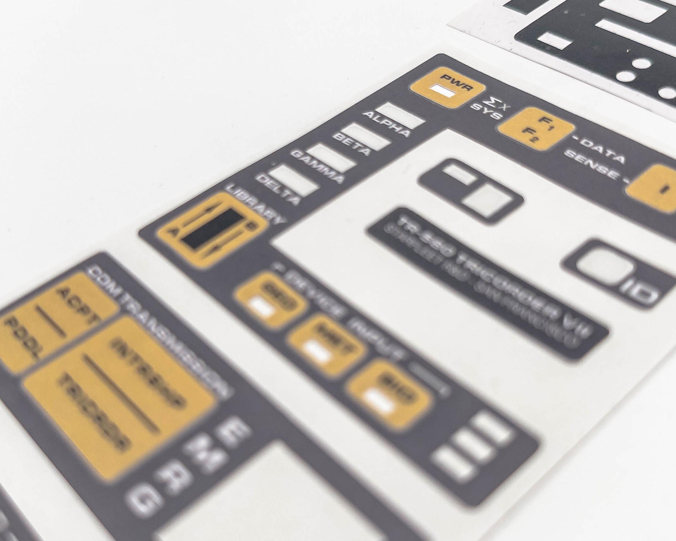 Trek TNG Prop Tricorder Mark VII Labels Grafik Sticker Set Für ...