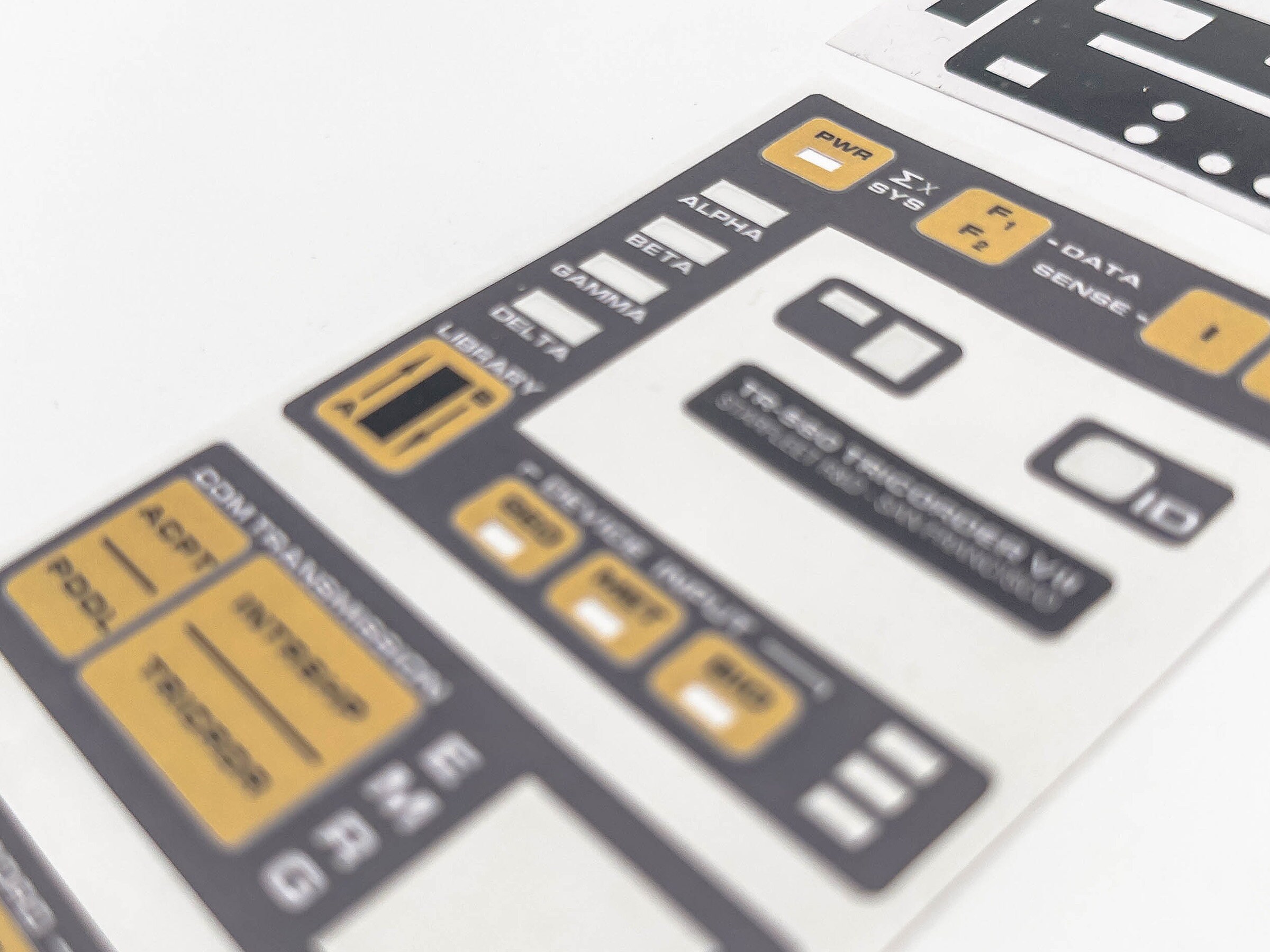 Trek TNG Prop Tricorder Mark VII Labels Grafik Sticker Set Für ...