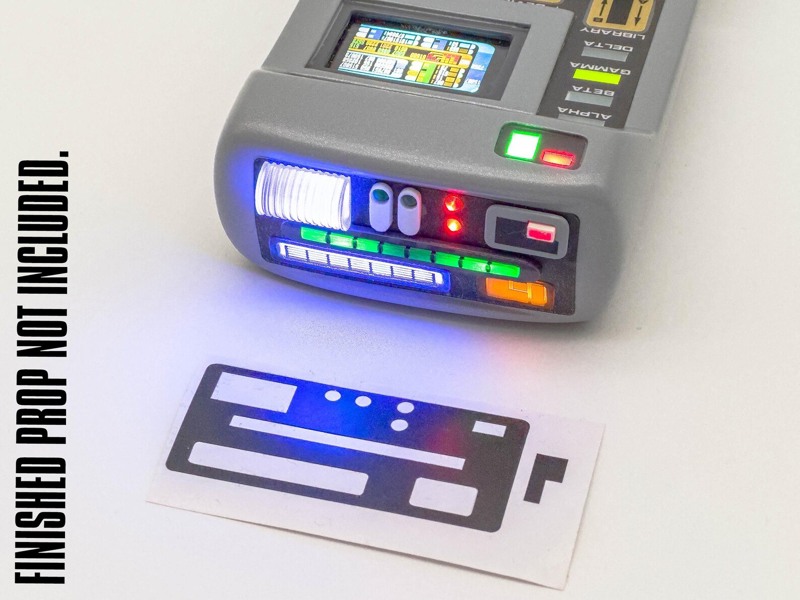 Trek TNG Prop Tricorder Mark VII Labels Grafik Sticker Set Für ...