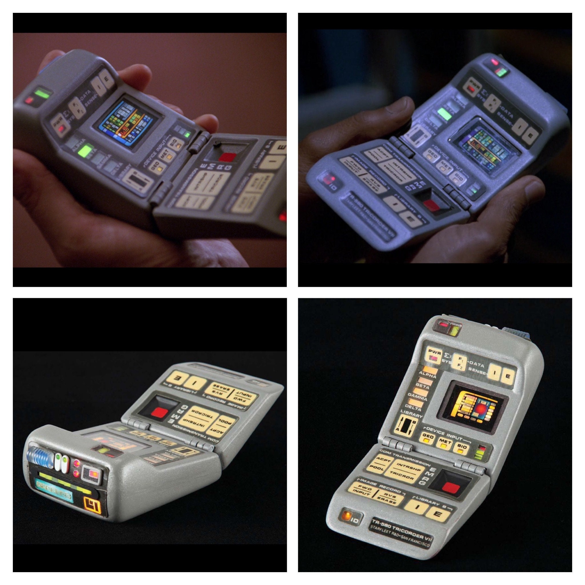 Trek TNG Prop Tricorder Mark VII Labels Graphics Sticker Set for ...