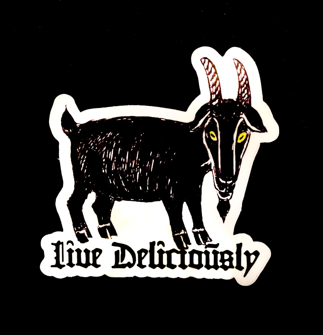 Live Deliciously - Sticker - Etsy