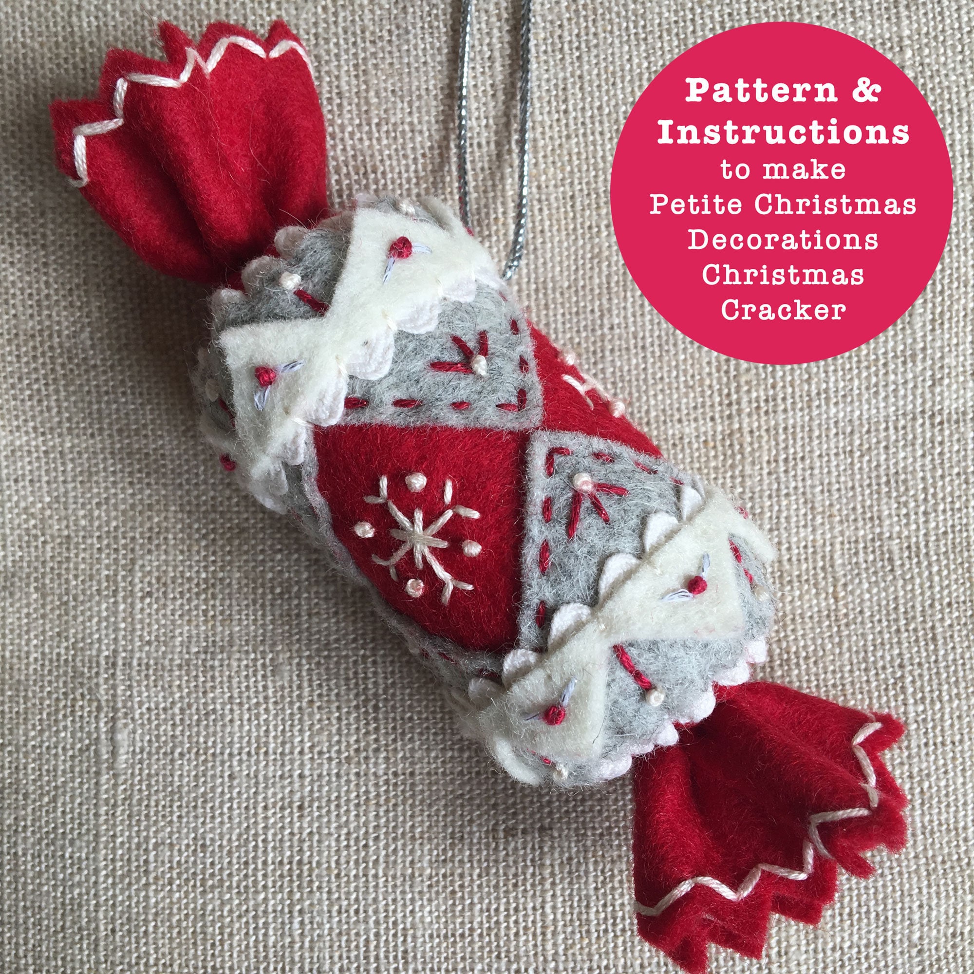 Petite Christmas Decorations No.8 Christmas Cracker. Pattern - Etsy ...