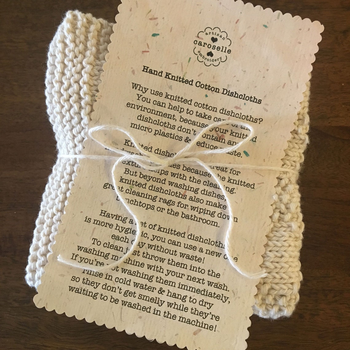 Hand Knitted Dishcloths Set of 4 Knitting Pattern - Etsy